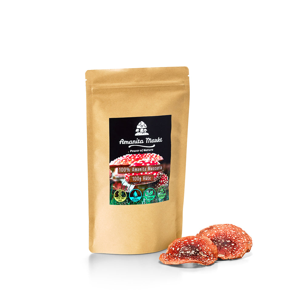 Getrocknete Fliegenpilze und Amanita Muscara Pulver – Amanita Markt ...